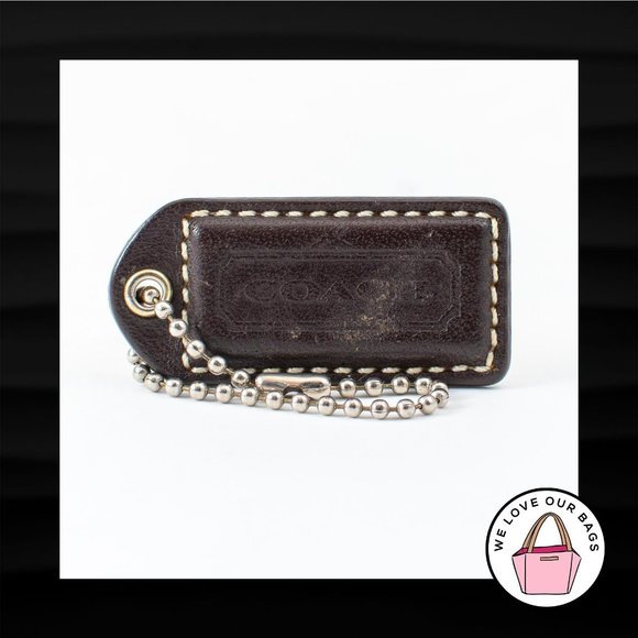 Coach | Accessories | 2 Medium Coach Brown Leather Key Fob Bag Charm ...